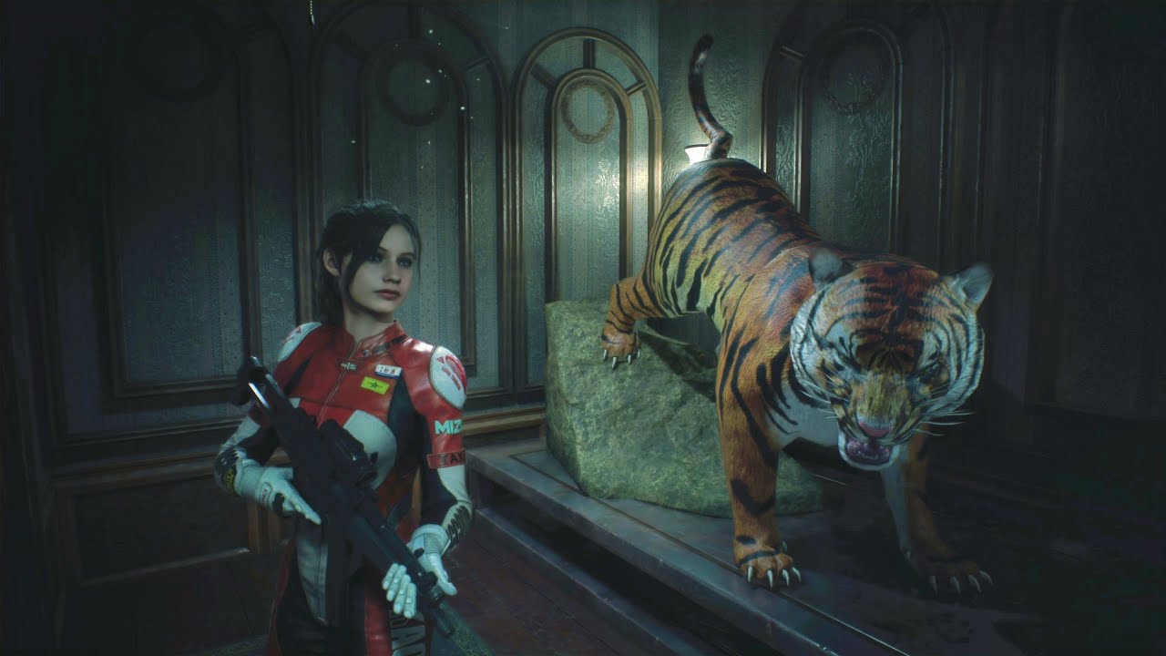 RESIDENT EVIL 2, creepy taxidermy. PS5 4K 60FPS - YouTube