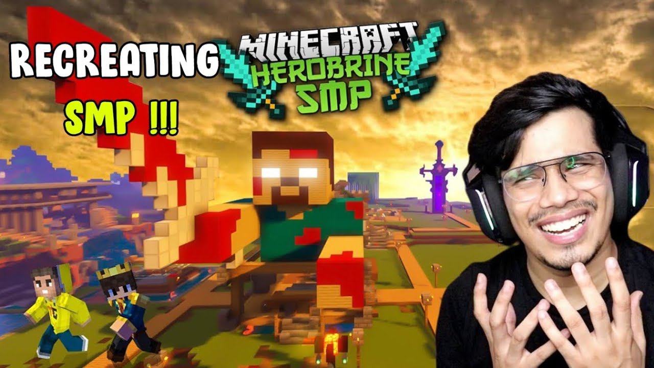 RECREATING HEROBRINE SMP IN DYNAMIC SMP DAY 3 | JOIN NOW !! - YouTube