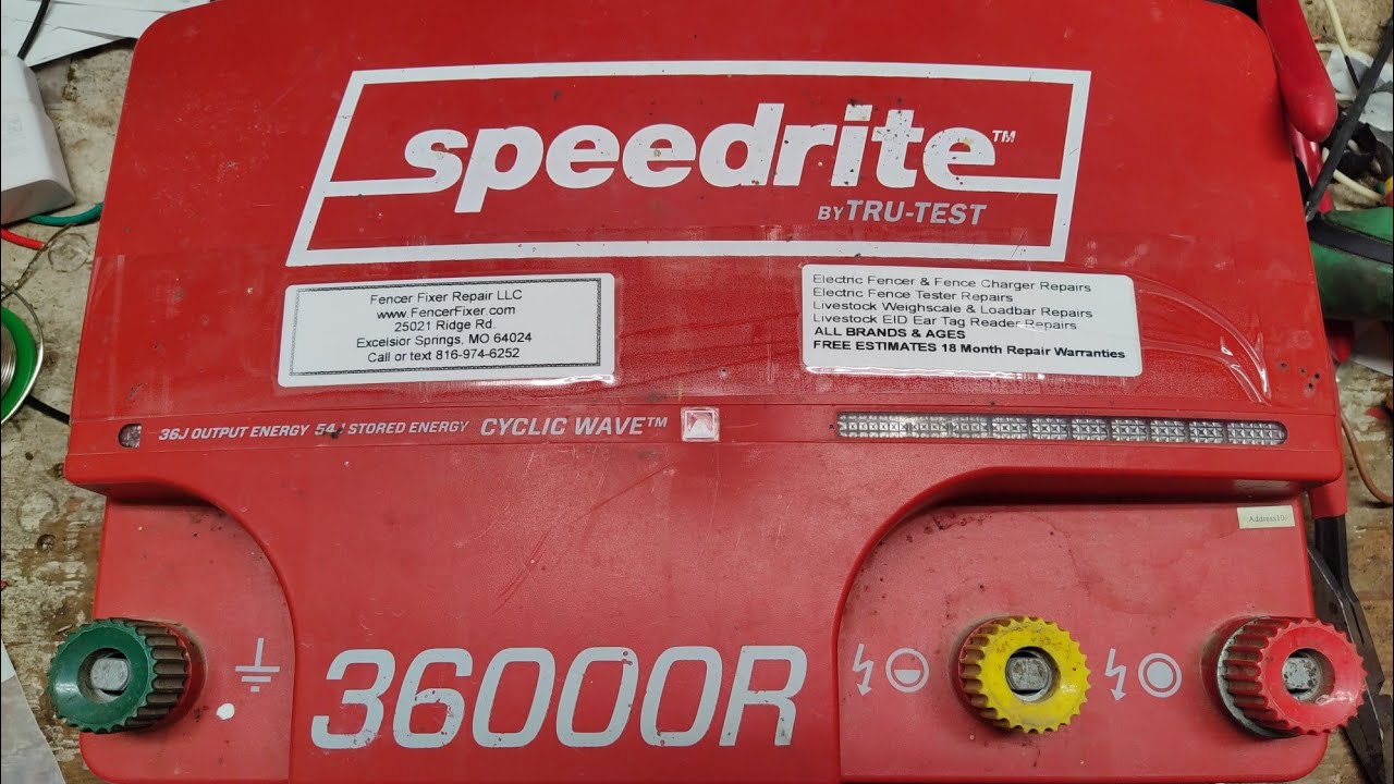 Speedrite 36000R Fence Charger Repair & Review - YouTube