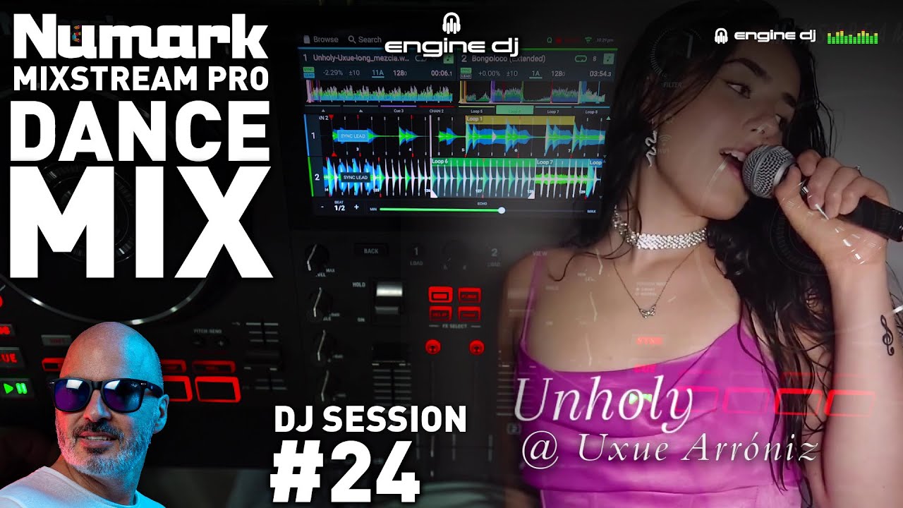 NUMARK MIXSTREAM PRO ARTAIR DJ 24. #unholy (2'30") + MIX (26'37")!!! - YouTube