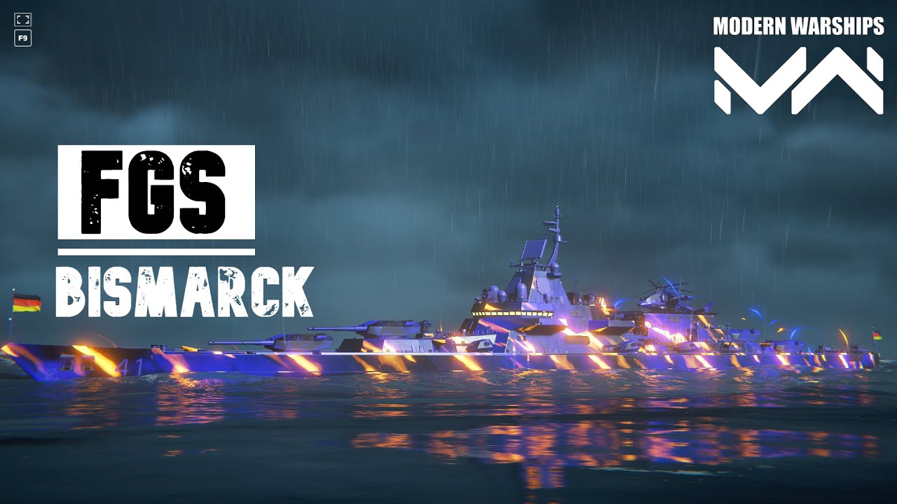FGS Bismarck (H-41V) | BattleShip Spek Balap | Modern Warships - YouTube