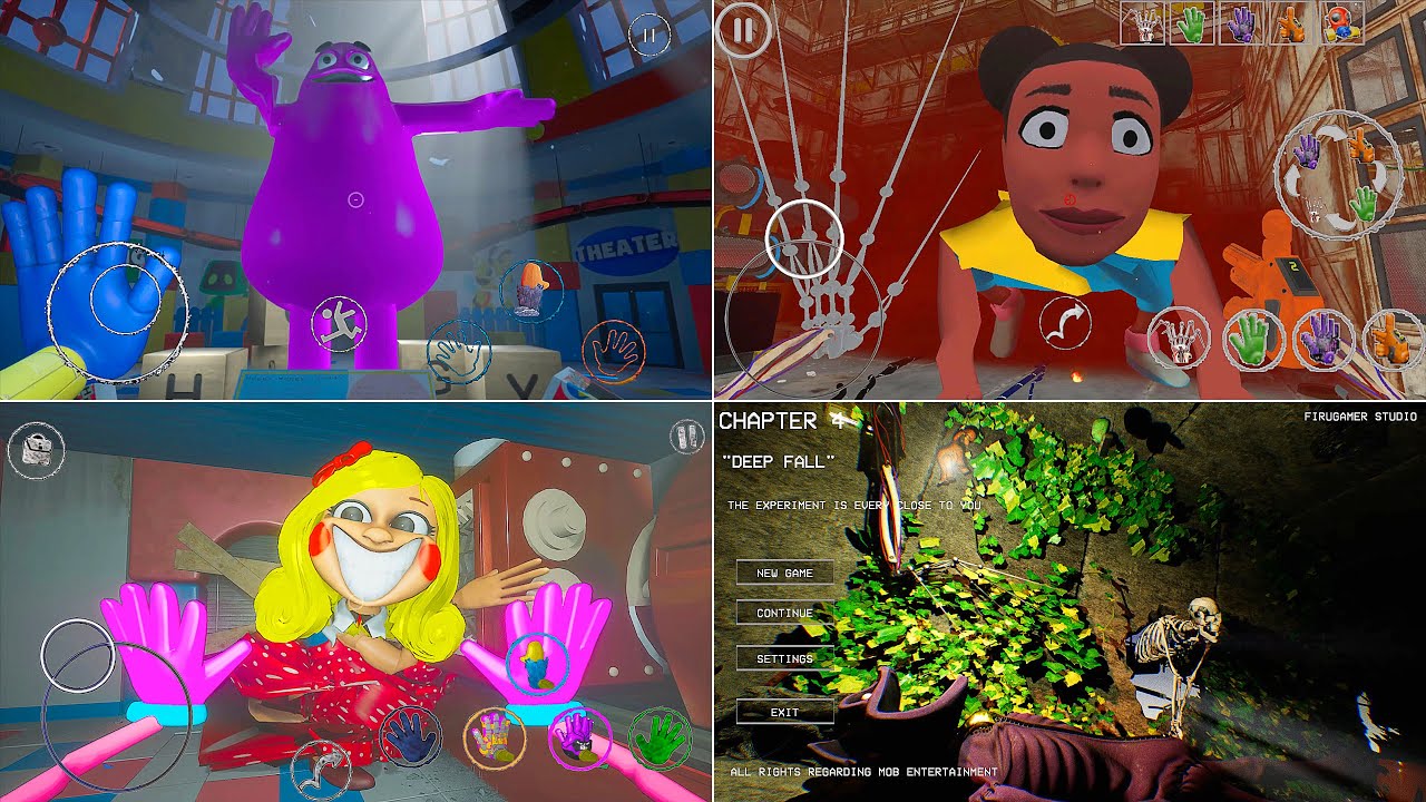 Watch All The New Jumpscares In Poppy Playtime 1-2-3-4 Mobile Full Game ...