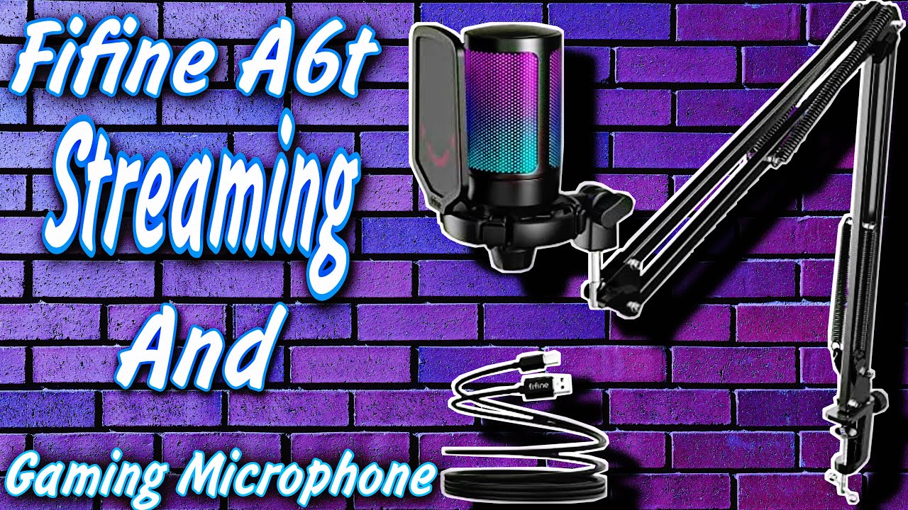 Fifine A6T buget streaming & Gaming Microphone unboxing - YouTube