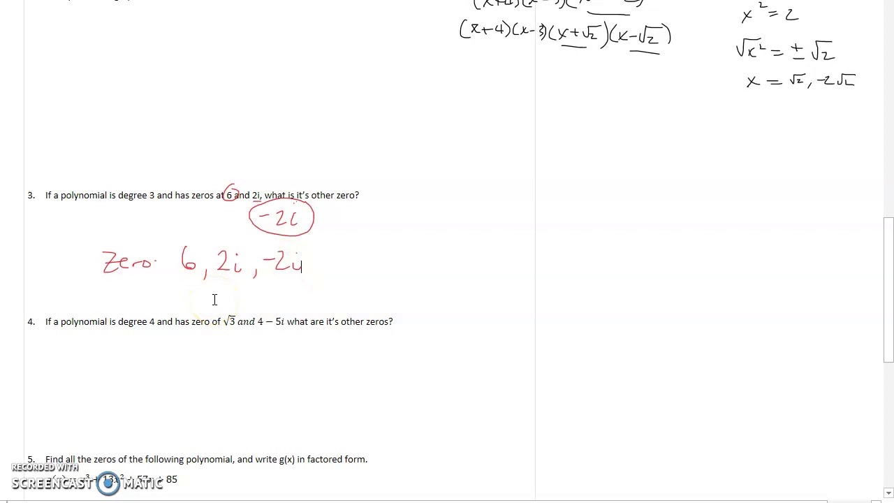 CSCC MATH-1148 Edpuzzle 6.3 - YouTube