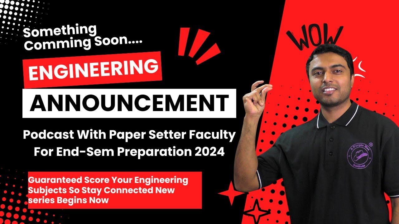 Podcast With Paper Setter Faculty For End-Sem Preparation 2024 | So ...