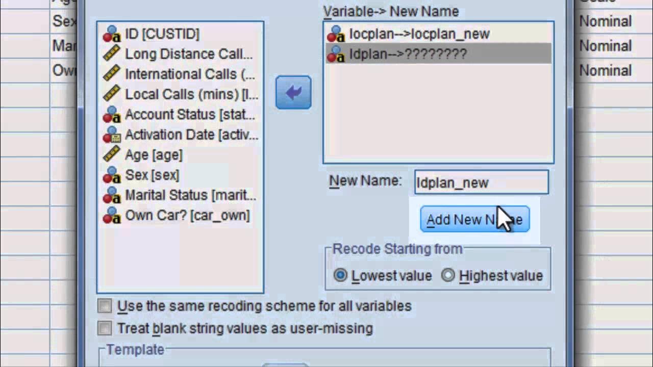 SPSS Automatic Recode - YouTube