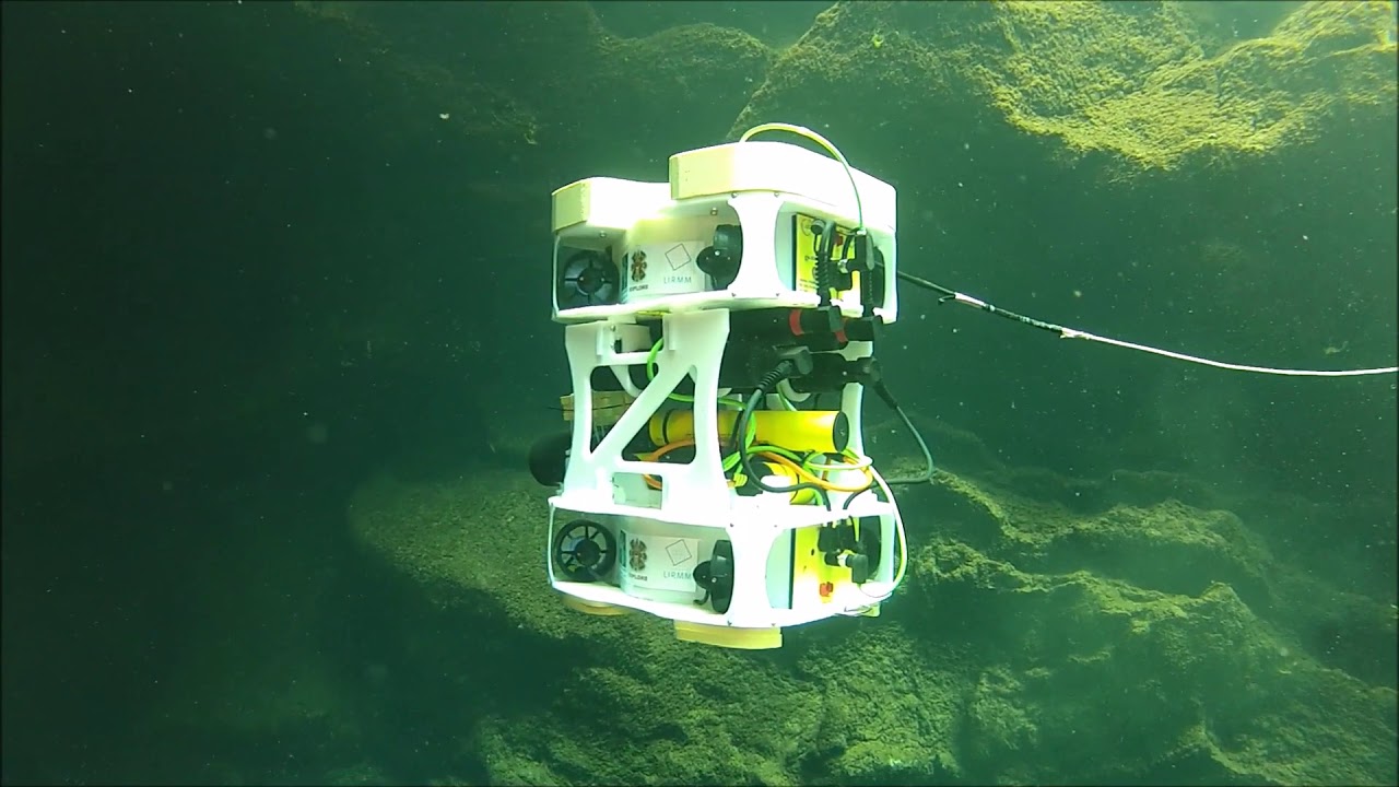 Robots, Sonars and cave diving at Gourneyras July 2016 1080p - YouTube