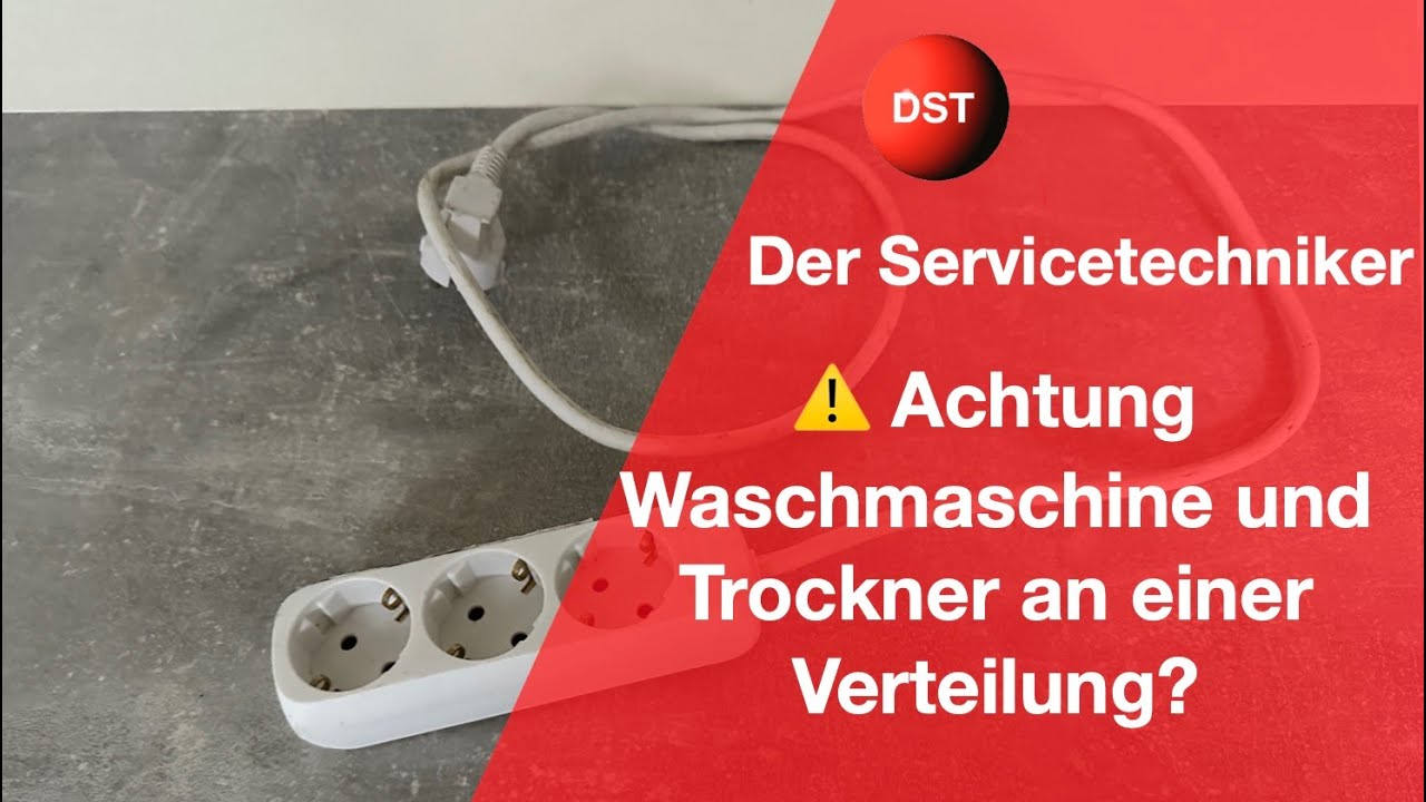 Waschmaschine Und Trockner An Einer Steckdose