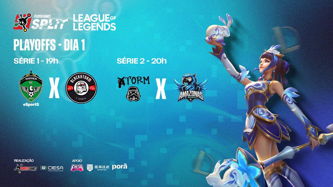 DIA 1 - Player Games Split - League of Legends - 1ª Ed. 2ª Season - YouTube