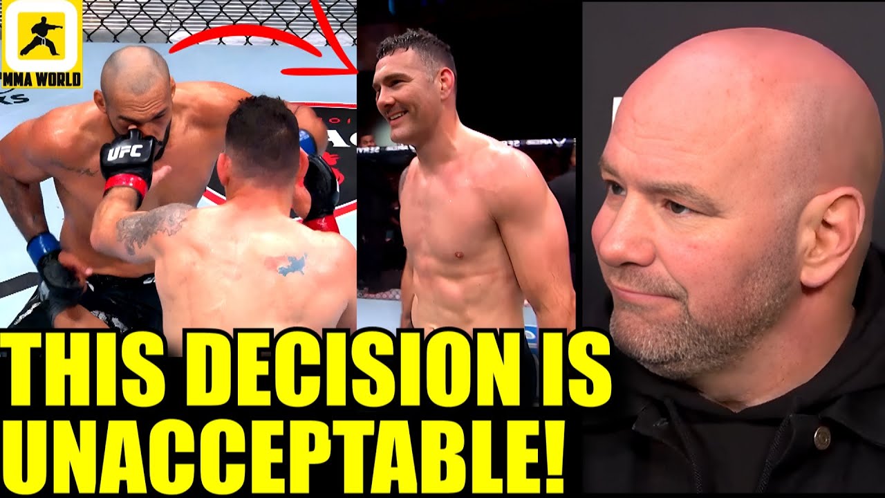 MMA Community blasts the decision of giving Chris Weidman a win after ...