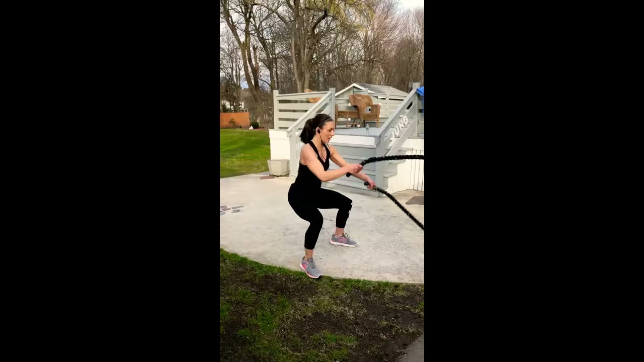 Battle Rope post run - YouTube