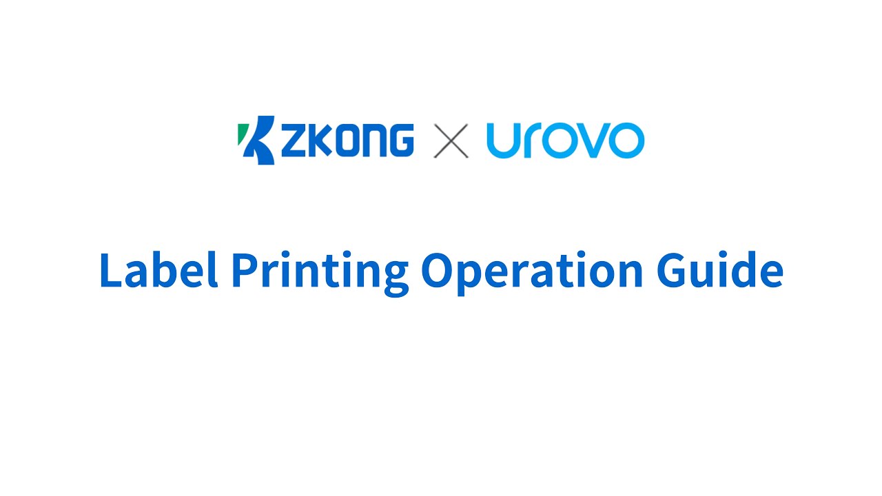 Label Printing Operation Guide - YouTube