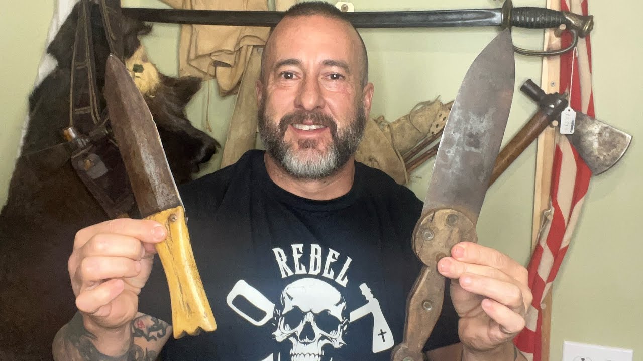 Antique Native American Fighting Knives - YouTube