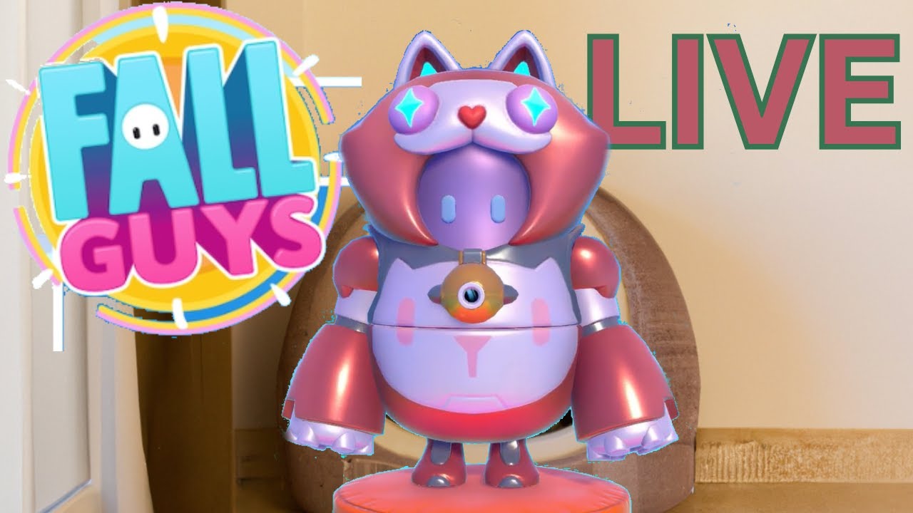 🔴 FALL GUYS LIVE - Playing w/ Viewers (ft the Mew Mew Bot Costume ...