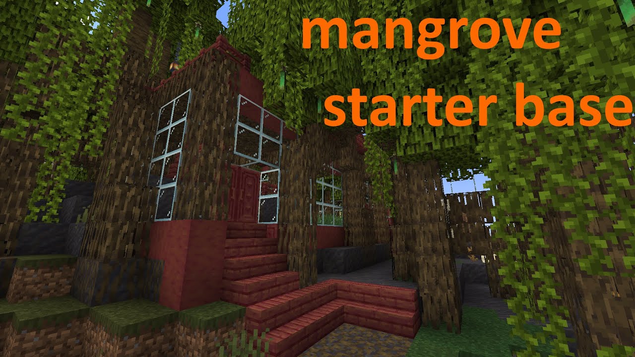 A home made from roots - Mangrove Swamp Starter Base (Minecraft 1.19 Snapshot 22w14a) - YouTube