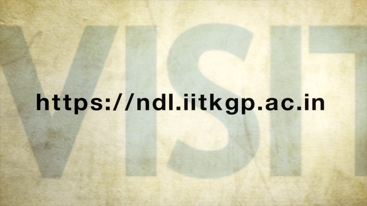 National Digital Library of India - YouTube