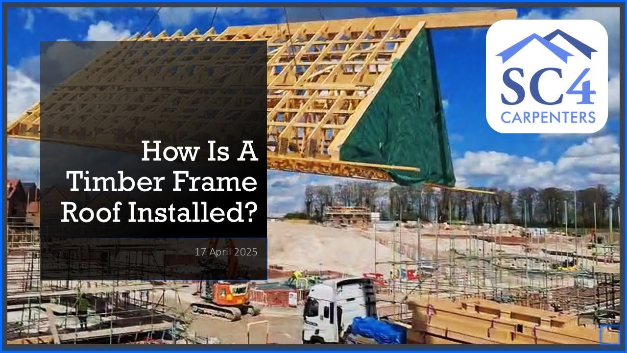 How is a Timber Frame Roof Installed? - YouTube