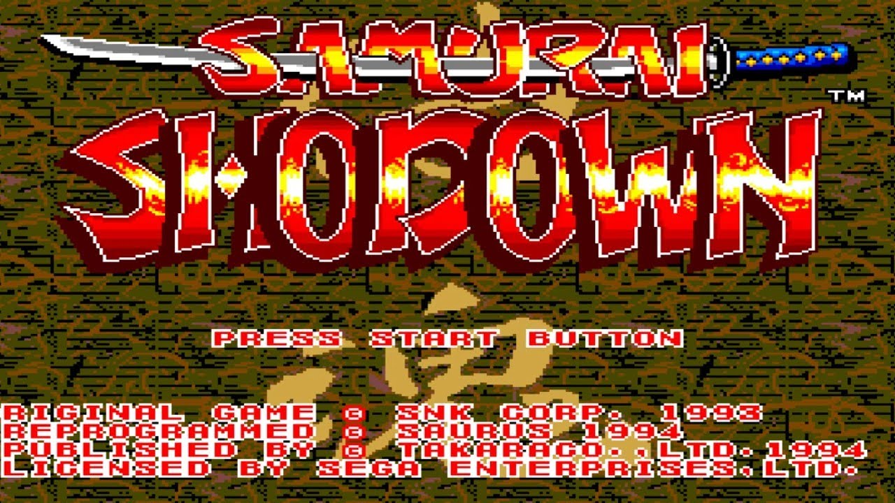 Samurai Shodown (md) Amakusa hack - YouTube