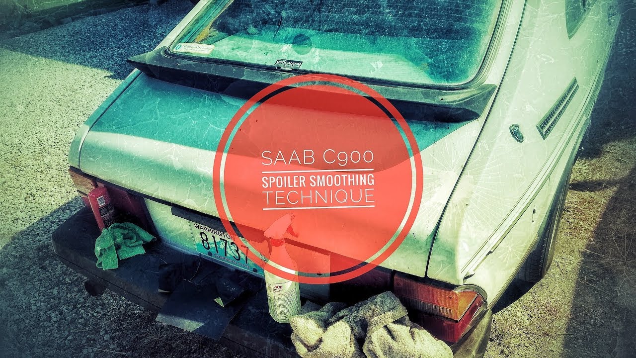 How To: Smooth The Rear Spoiler Saab C900 - YouTube