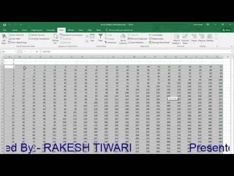 Data Table in excel 2016 in Hindi - YouTube