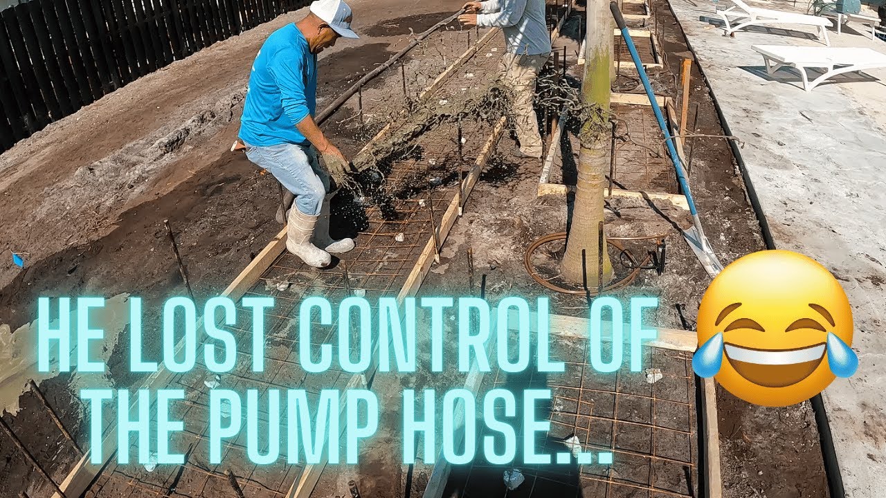 Things Got Messy Pouring Concrete!!! - YouTube