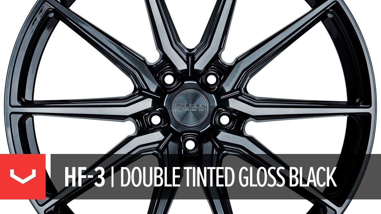 Vossen Hybrid Forged HF-3 Wheel | Double Tinted Gloss Black Standard ...