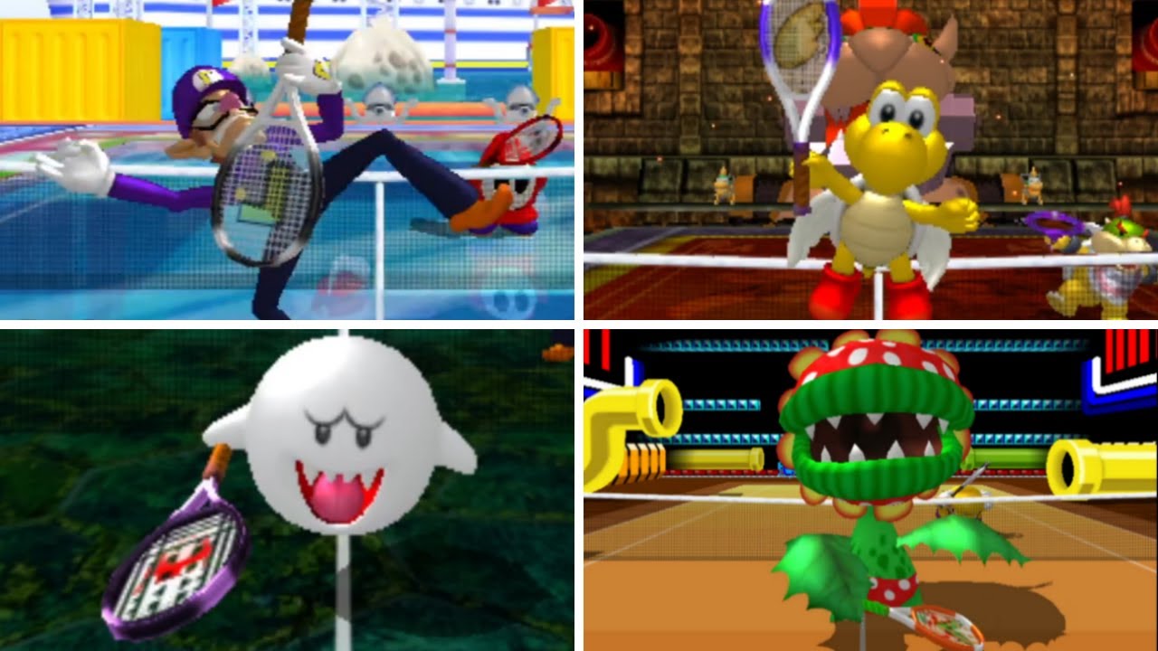 Mario Power Tennis - All Courts (Standard) - YouTube