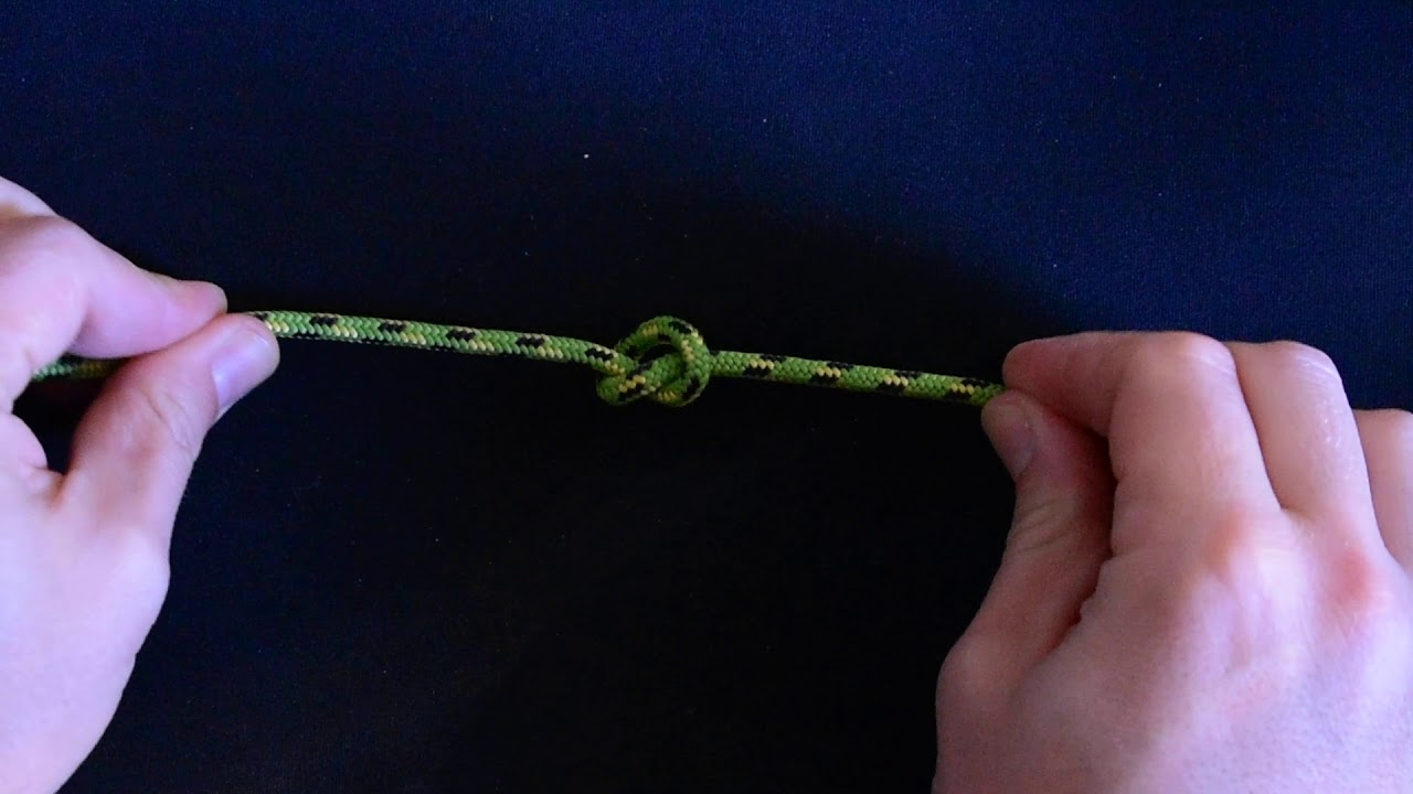 How to tie an overhand knot - YouTube