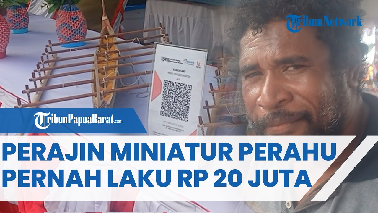 Hengki Wonsiwor, Perajin Miniatur Perahu Wairon dan Wai Mansusu ...