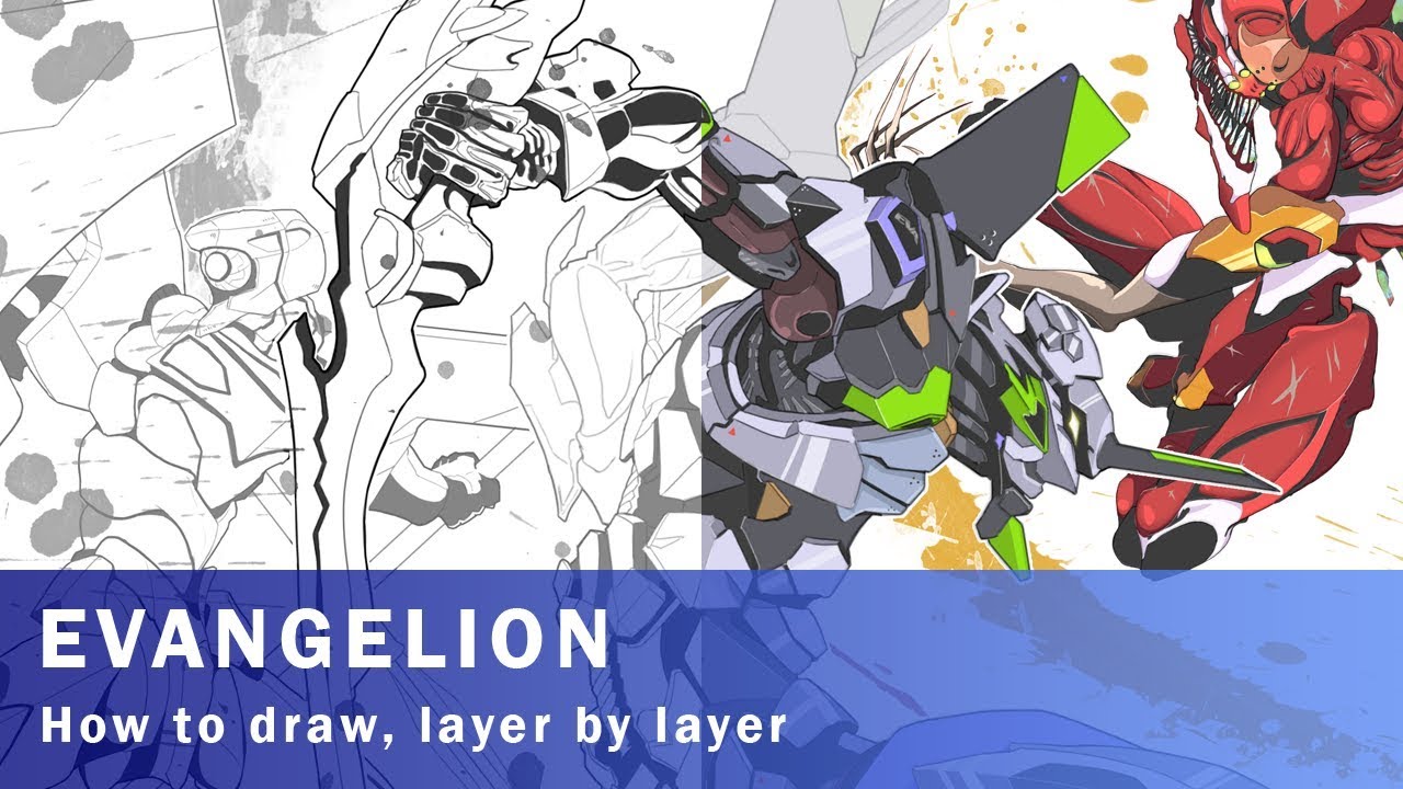How to Draw Evangelion - layer by layer - YouTube