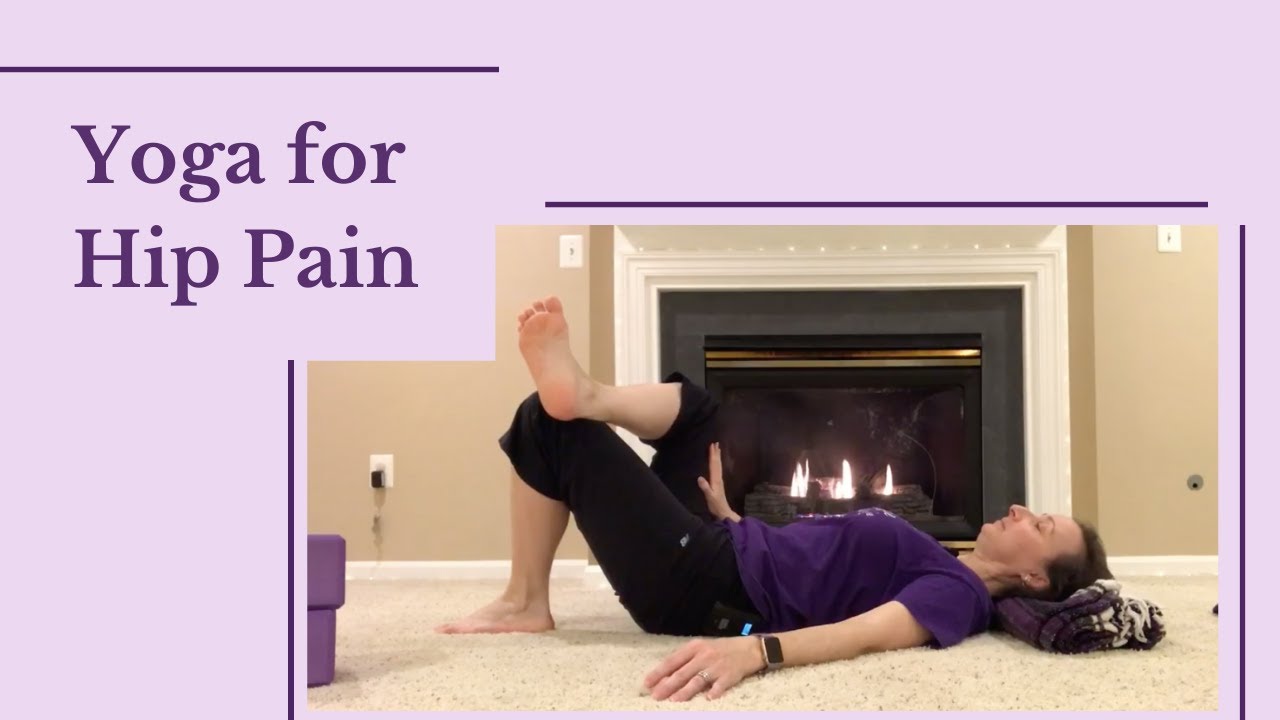 Stretch for Hip Pain-- Reclined Pigeon Pose | Breathe with Jennie - YouTube