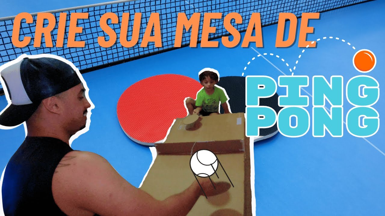 Como Fazer uma Mesa de Ping Pong com Caixa de Papelão: Tutorial Completo! - YouTube