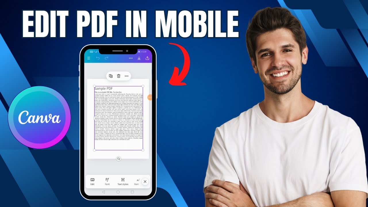 How To Edit PDF in Canva Mobile: Quick & Easy Tutorial - YouTube