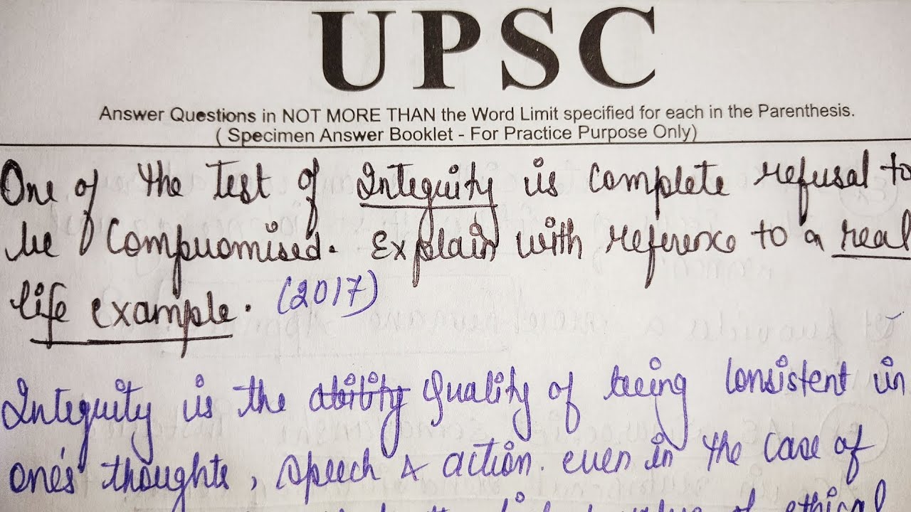 PYQ ANSWER WRITING | UPSC CSE MAINS | #upsc #pyq - YouTube