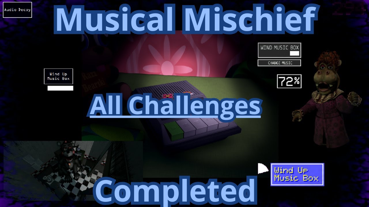 Musical Mischief All Challenges | Music Box Custom Night - YouTube