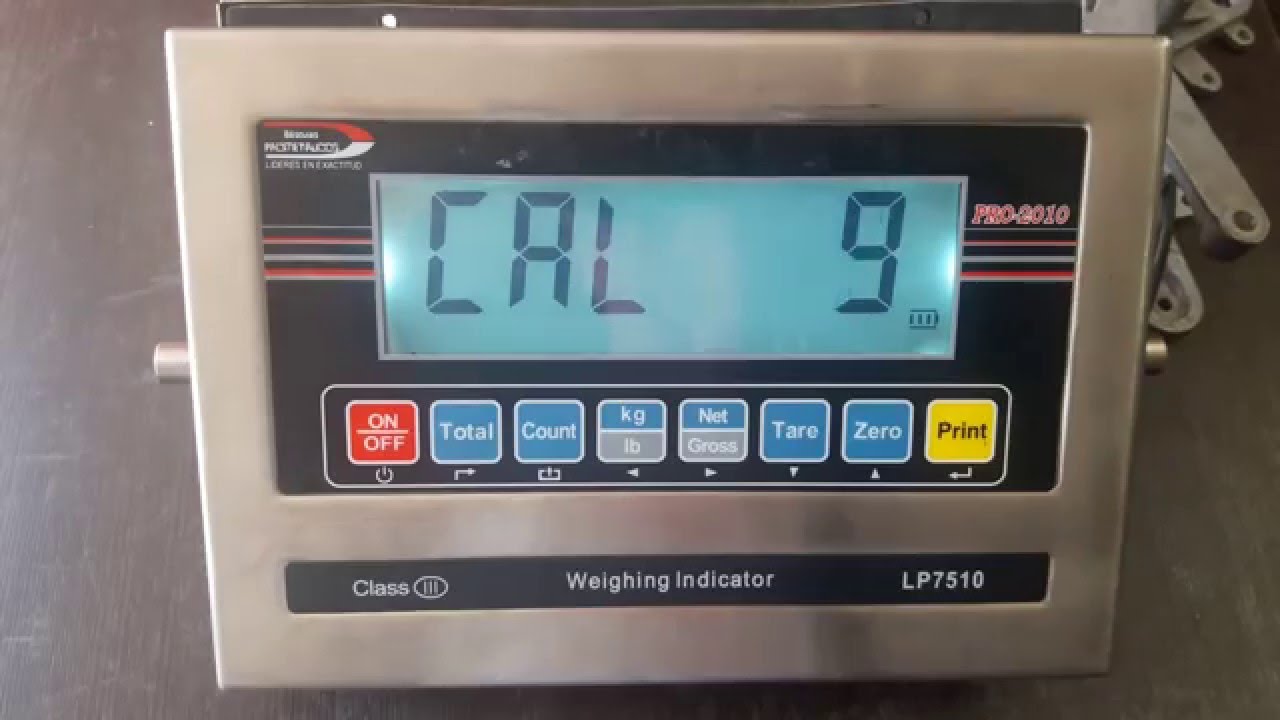Ajuste peso (calibración) Indicador prometalicos modelo PRO-2010 o ...