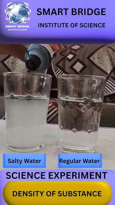 SCIENCE EXPERIMENT: DENSITY OF WATER (SMART BRIDGE INSTITUTE OF SCIENCE ...