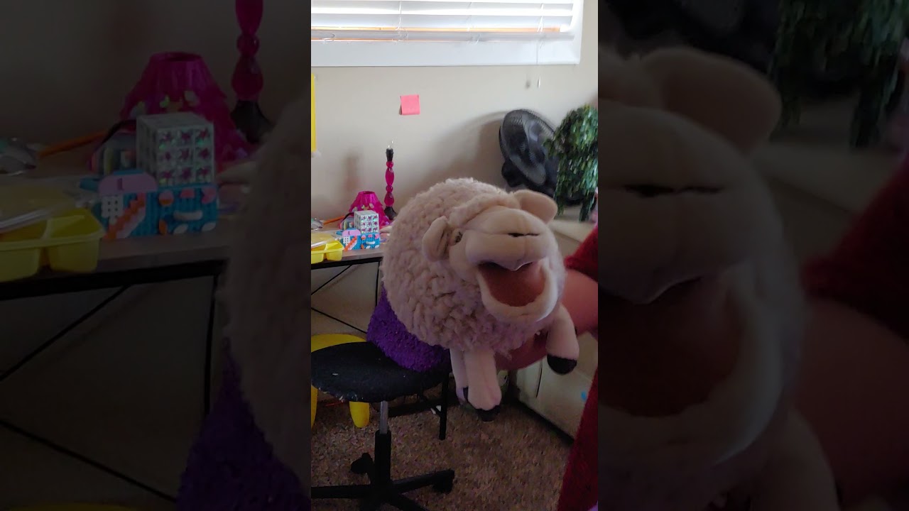 Larry the lamb puppet singing - YouTube