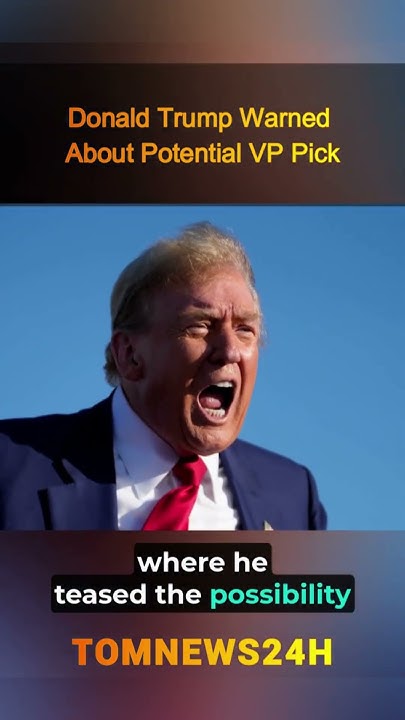 Donald Trump Warned About Potential VP Pick - YouTube