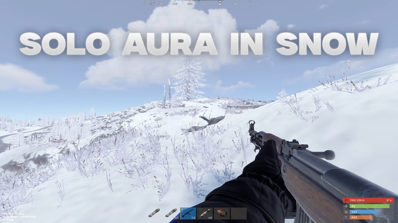 INSANE SOLO EARNS AURA IN SNOW - Rust - YouTube