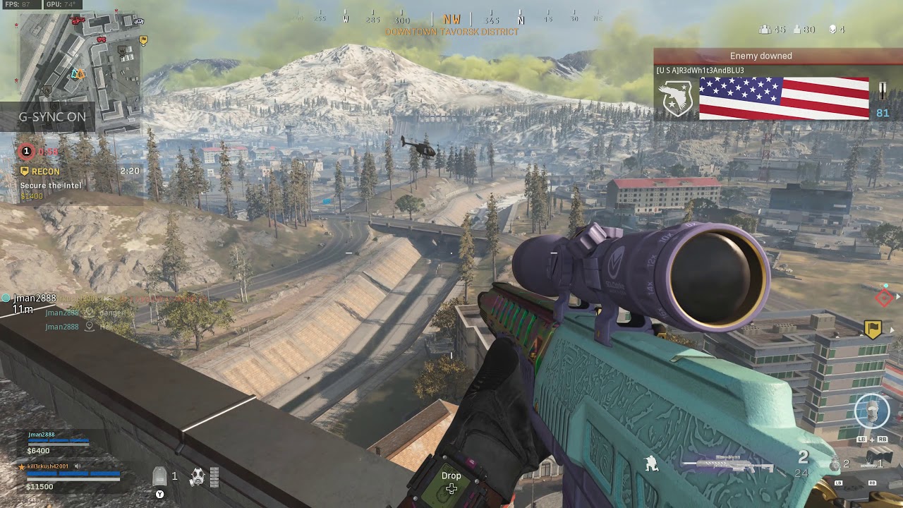 Call of Duty Modern Warfare 2019 sniper shot - YouTube