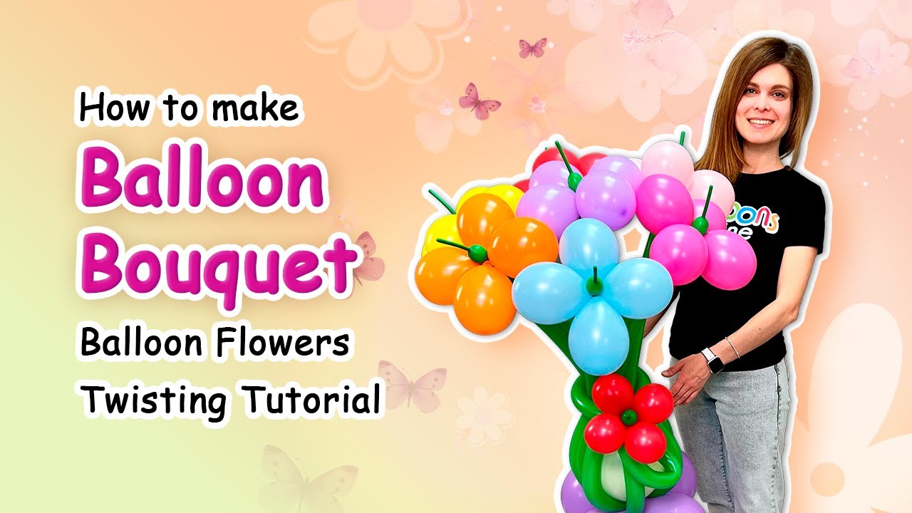 How to make Balloon Bouquet 💐 | Balloon Flowers Twisting Tutorial - YouTube