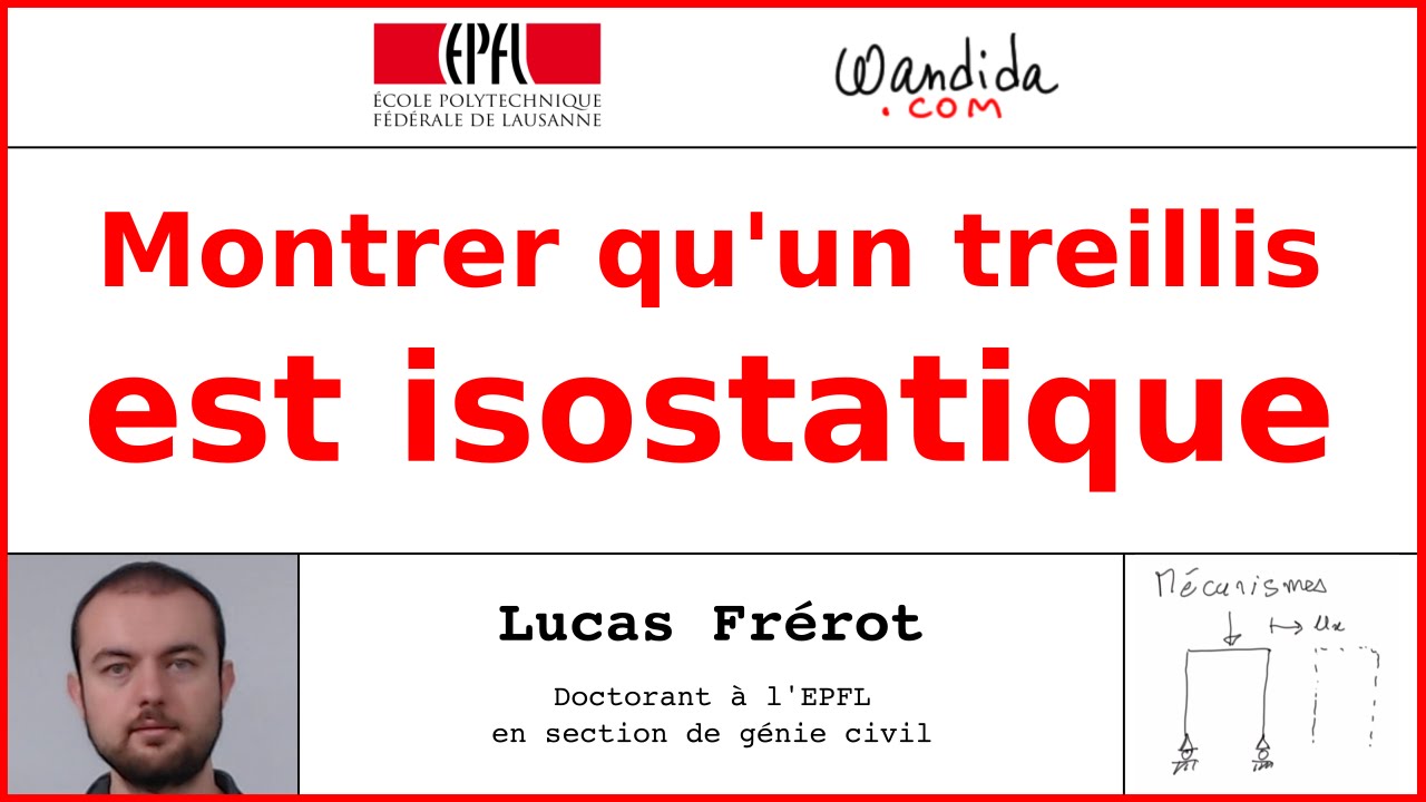 Montrer qu'un treillis est isostatique | Lucas Frérot - YouTube