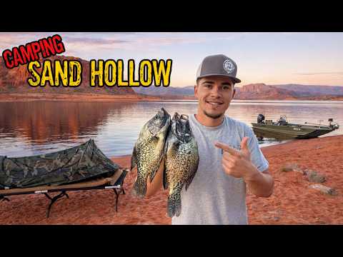 Primitive Camping on a Desert Lake!  Catch and Cook