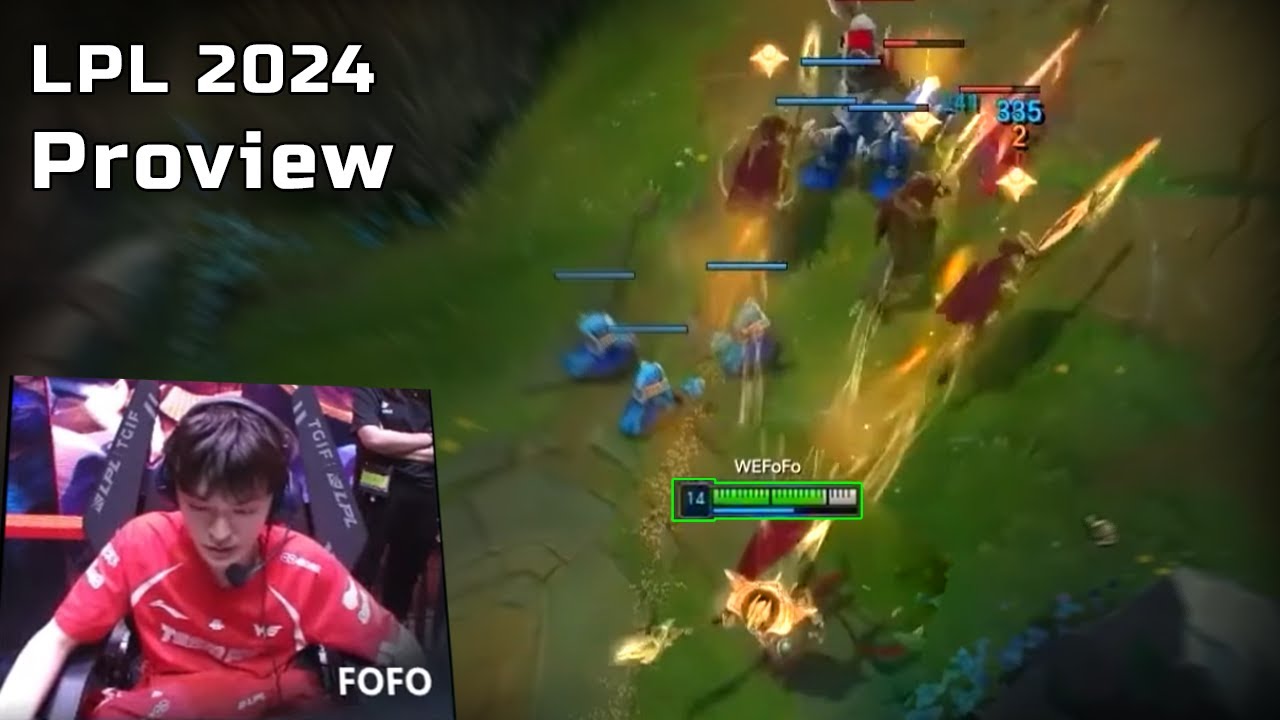 WE FoFo Proview : LATE GAME His Azir is a MONSTER - LPL 2024 - YouTube