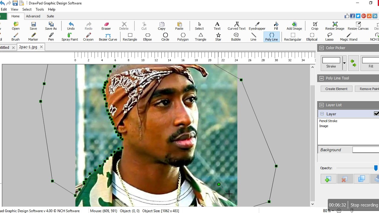 How to remove BAckground in a photo using DrawPad - YouTube