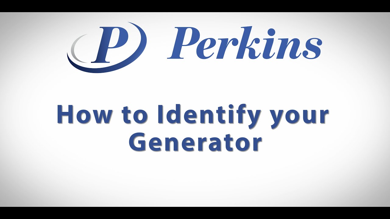 How to Properly Identify Your Generator - YouTube