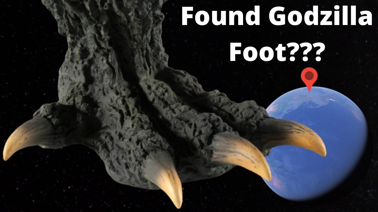 Godzilla foot is real??🤯😰 Scary stuff caught on Google Earth and Google ...