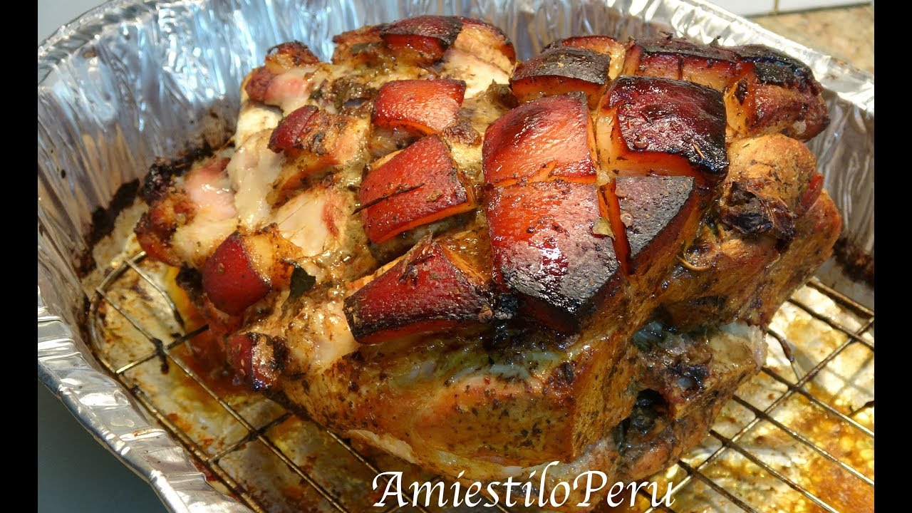 PERNIL DE CERDO ENCHILADO al Chipotle 2018 cena Navideña - YouTube