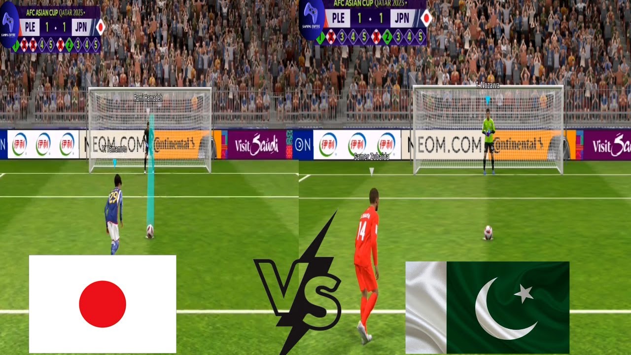 JAPAN VS PAKISTAN | INTENSE PENALTY SHOOTOUT #efootball #pes2021 - YouTube